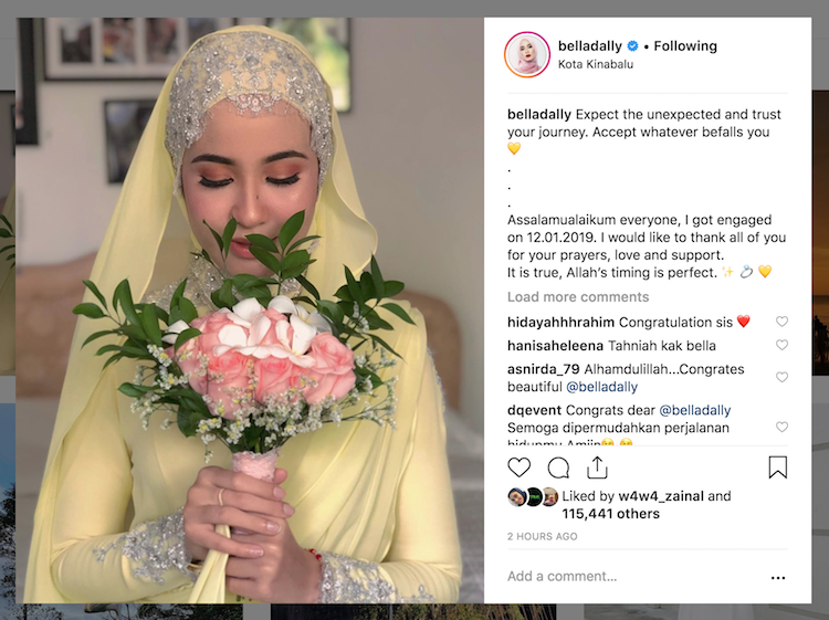 Bella Dally Akui Sudah Bertunang Dengan Ahli Perniagaan