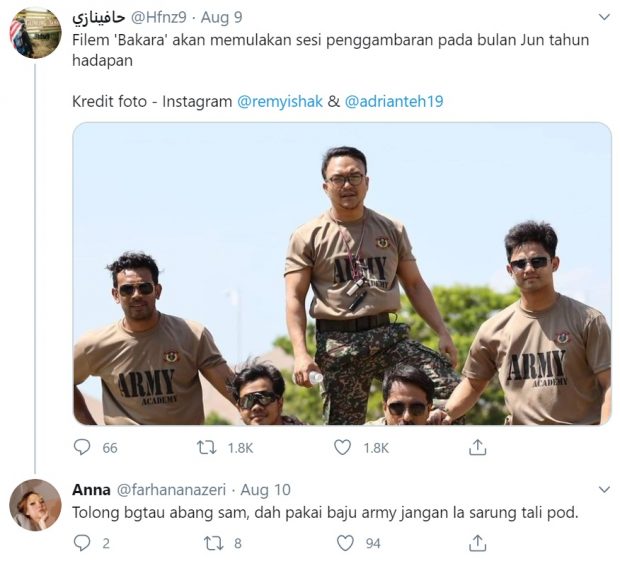 Shaheizy Sam Ditegur Berpakaian Askar Tapi Gantung Tali Vape