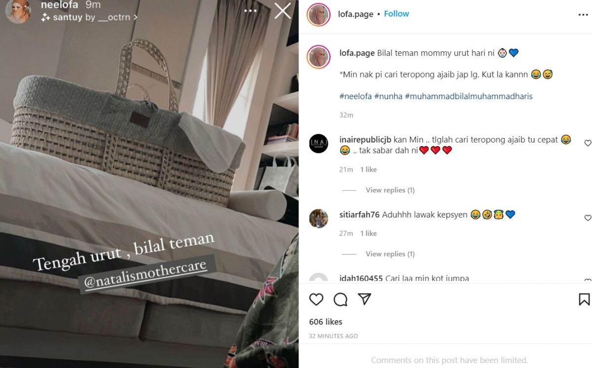 Neelofa Kongsi Foto Bilik Anak, Netizen Teruja Nak Tengok Wajah Bilal