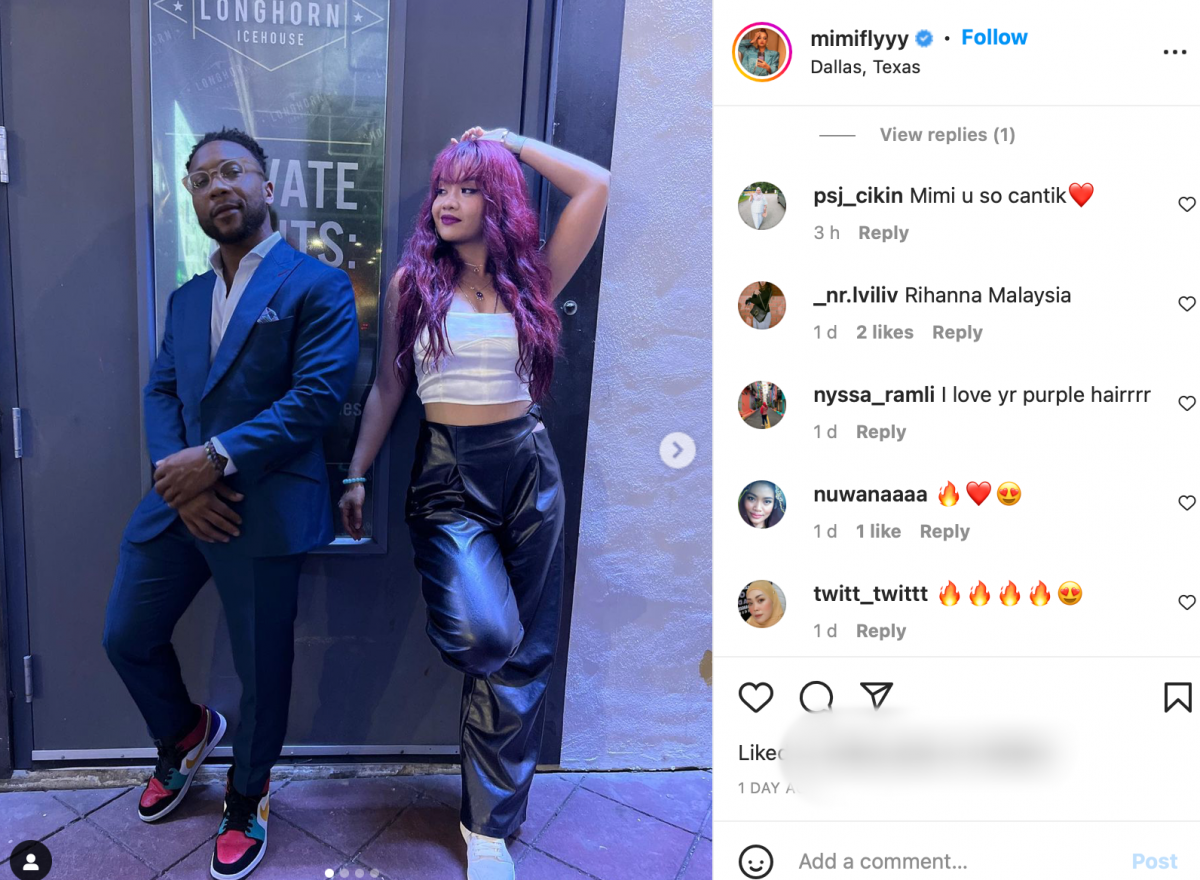 Mimi Fly Balik Kampung Kekasih Di AS, Dapat Gelaran Rihanna Malaysia