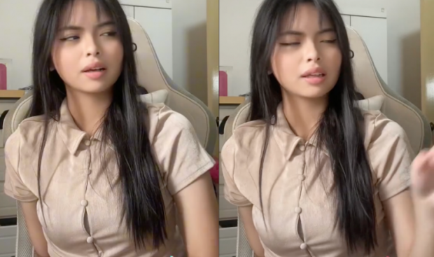 Qistina Raisah Pakai Baju Ketat, Butang Baju Hampir Tercabut