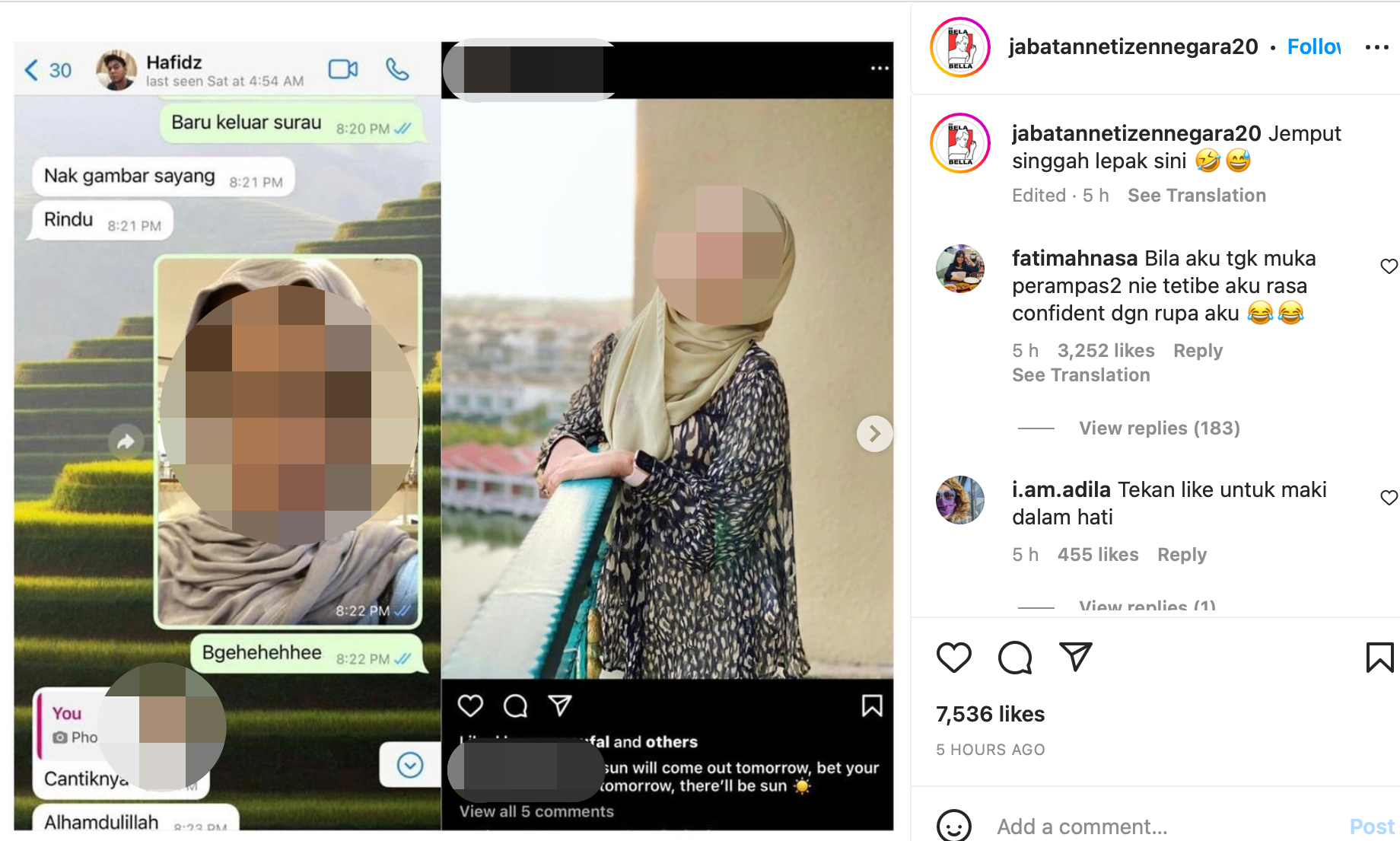 "Nak Gambar Sayang" - Tular Mesej Mesra Didakwa Dari Hafidz Roshdi?