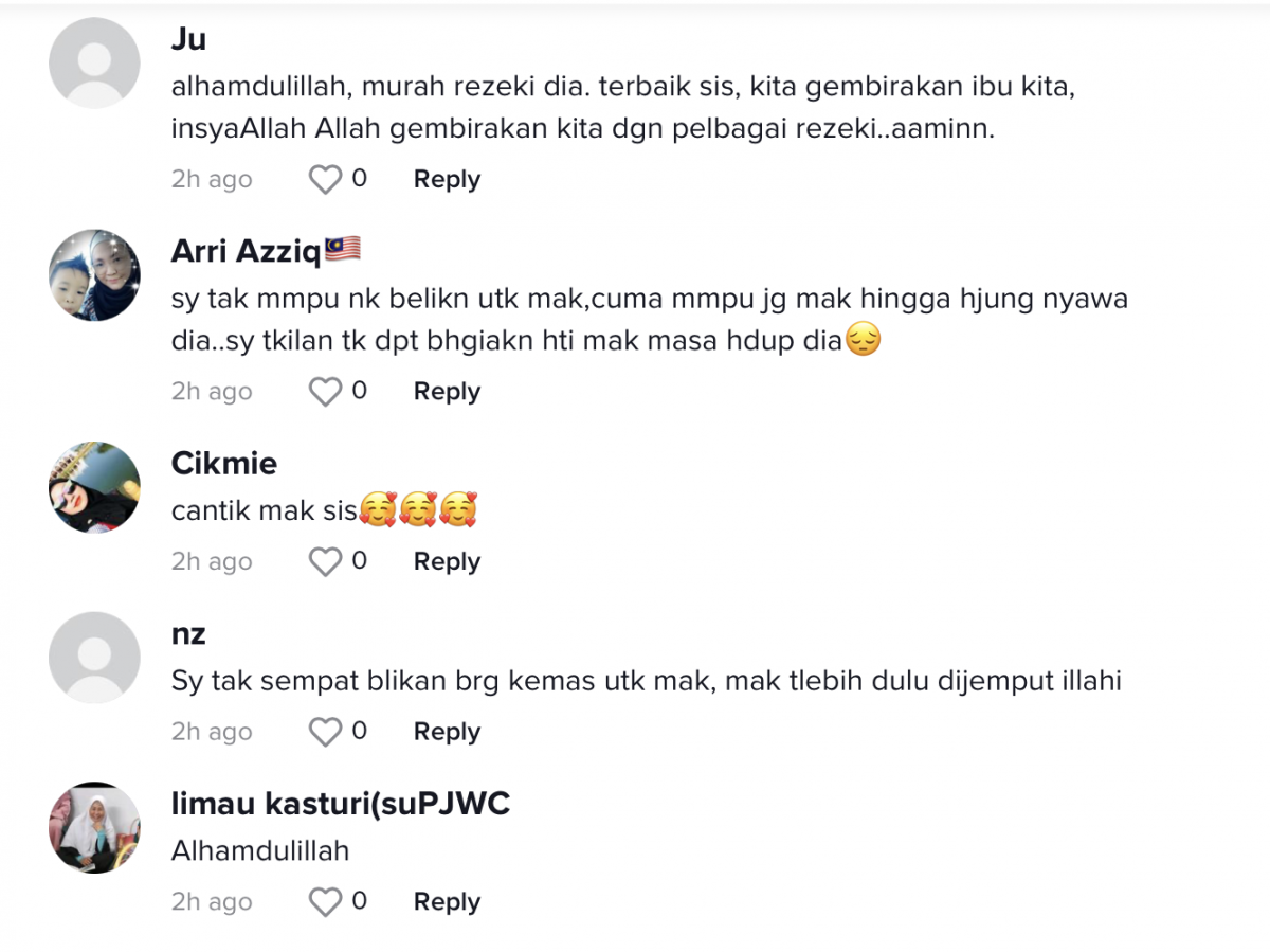 Anzalna Nasir Hadiahkan Rantai Berlian RM120,000 Untuk Ibu