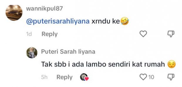 Puteri Sarah Tak Rindu Kereta Lamborghini Syamsul Yusof