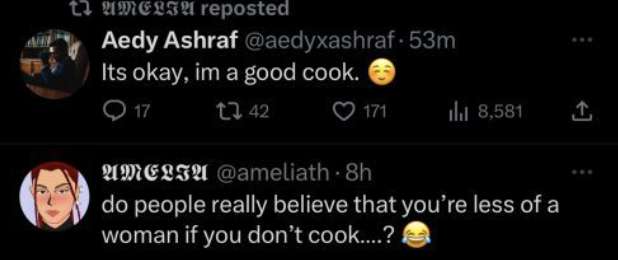 Amelia Henderson Tak Pandai Masak, Aedy Ashraf Tampil Back Up