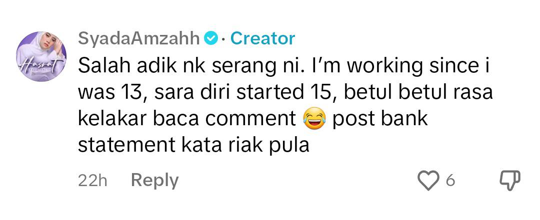 “Saya Dah Kerja Sejak Usia 13 Tahun, Kongsi Penyata Bank Kata Riak Pula”