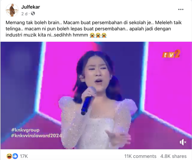 “Macam Buat Persembahan Di Sekolah, Meleleh Taik Telinga” - Komposer