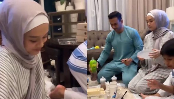 Marissa Dania Berbuka Dengan Keluarga, Netizen Tanya Aslam Mana