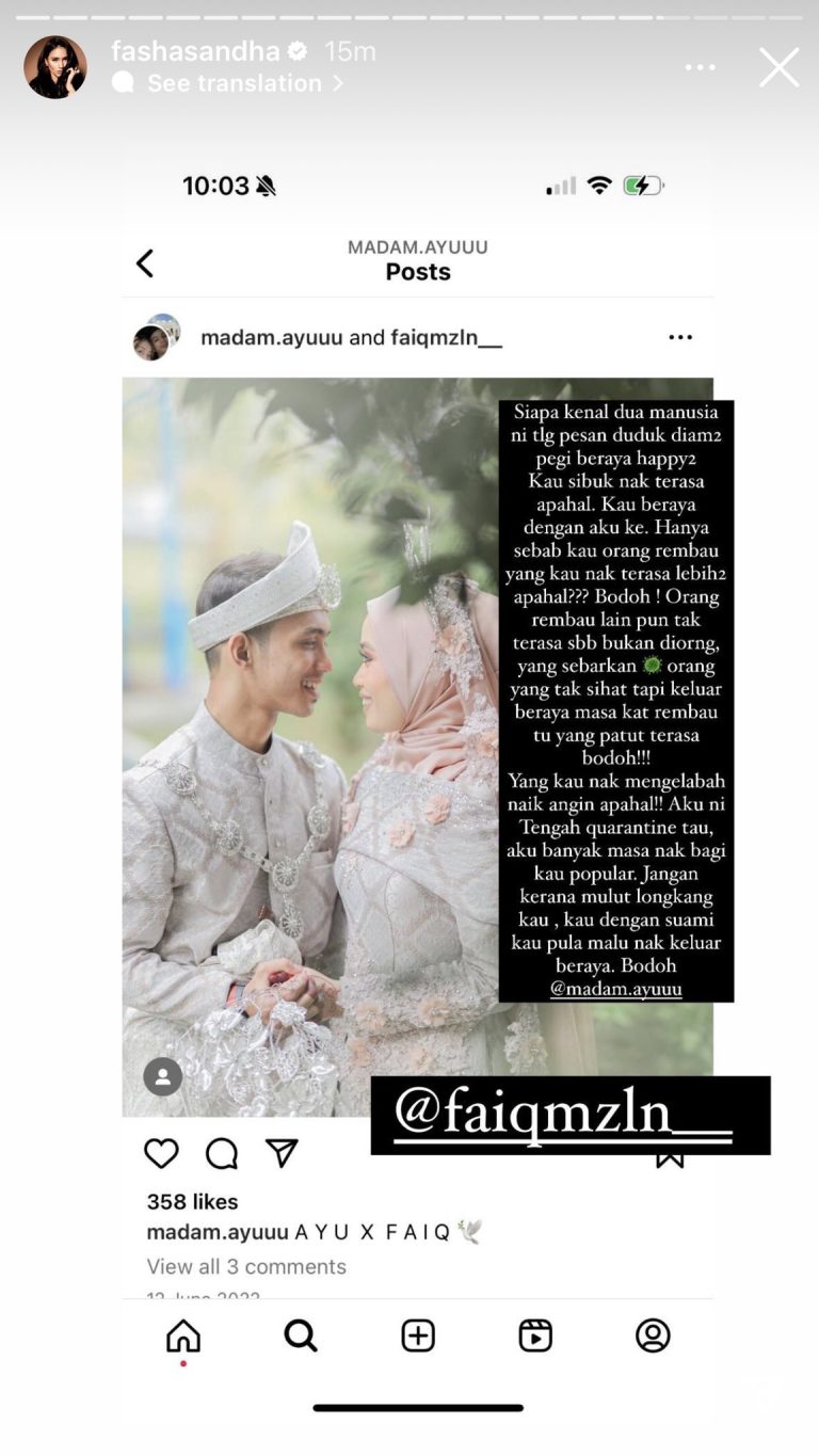 “Sekali Keluar Ayat Rempit, Takde Class” - Netizen Kritik Fasha Sandha ...