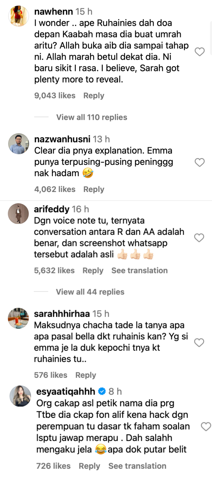 “Dengan Voice Note Tu, Ternyata Perbualan R & AA Adalah Benar” - Netizen