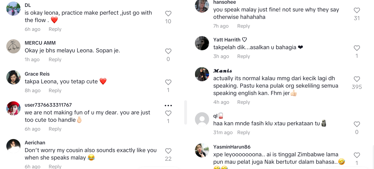 Leona Terkejut Ditegur Pelat Cakap Melayu