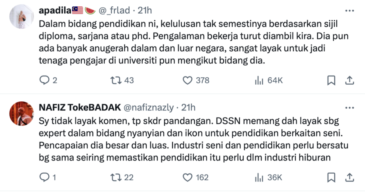 Pelantikan Siti Nurhaliza Sebagai 'Pakar UMCCed' Cetus Perdebatan Netizen