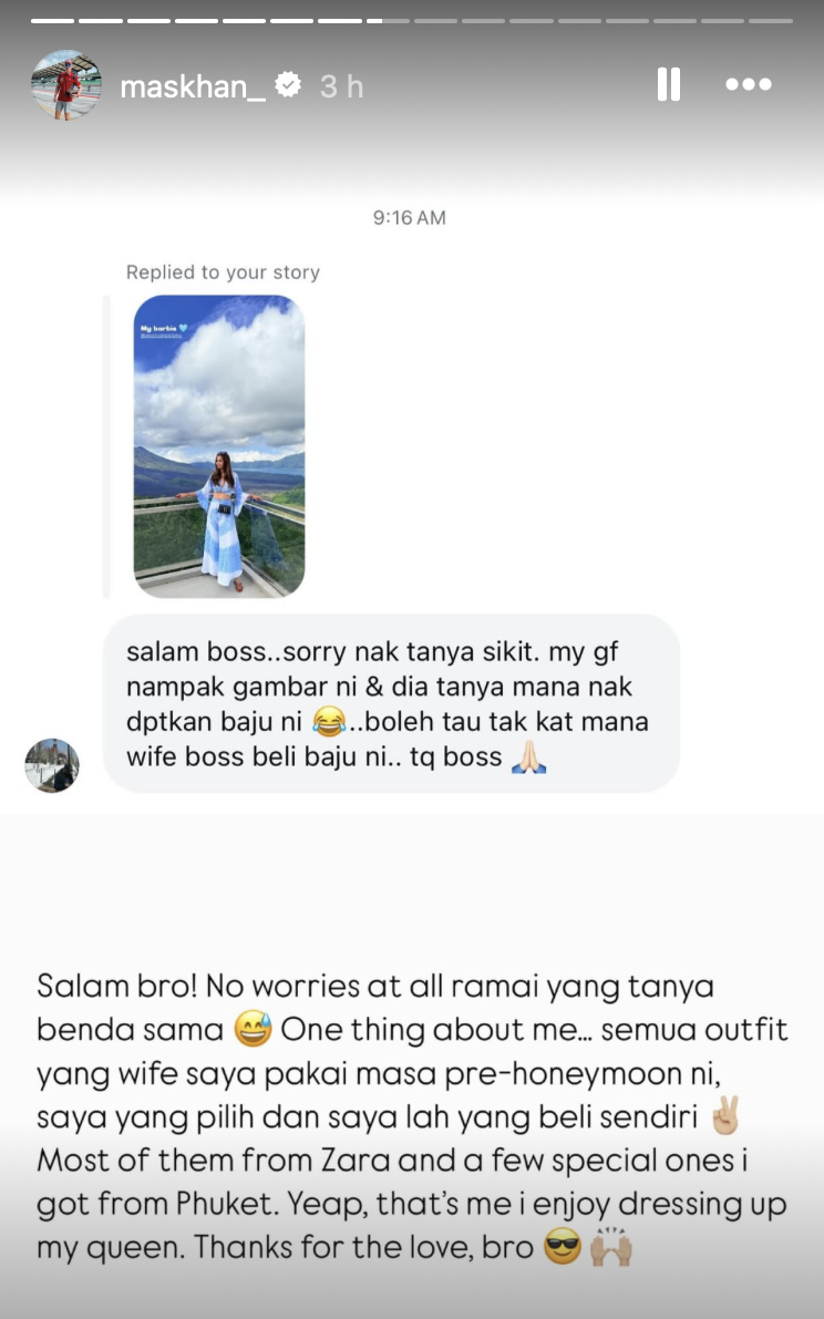 Mas Khan Beli Sendiri Baju Isteri Untuk Pakai Waktu Honeymoon