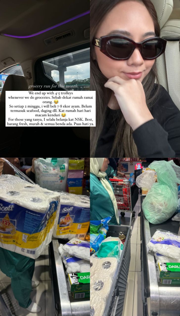 Intan Najuwa Borong 5 Troli Barang Dapur, Rumah Ramai Orang