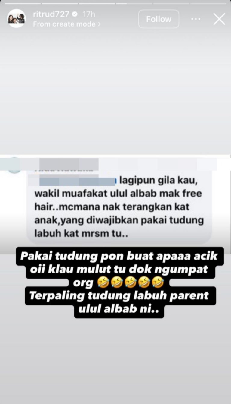 “Pakai Tudung Pun Buat Apa Acik Oi Kalau Mulut Asyik Mengumpat”