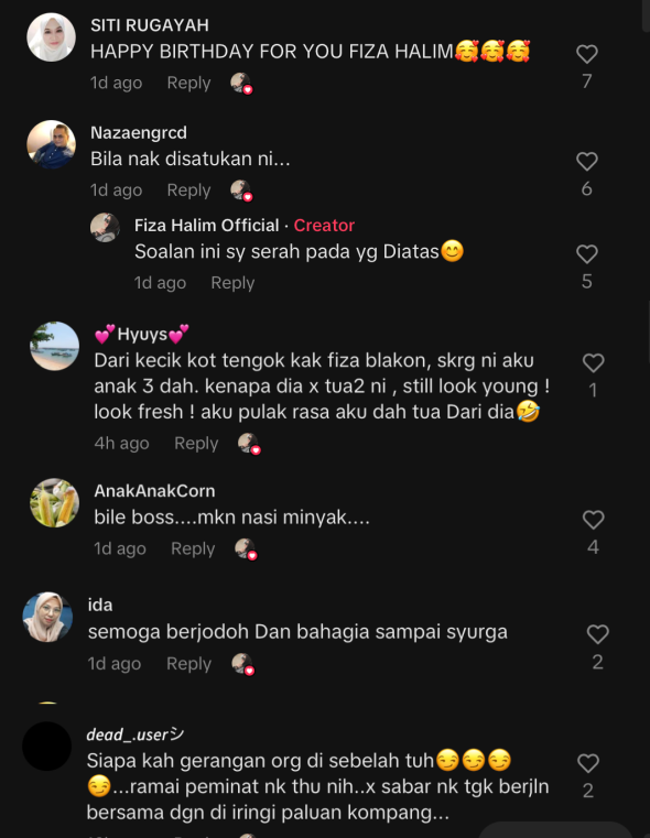 Jalan Berpegangan Tangan, Netizen Doakan Fiza Halim Cepat Kahwin