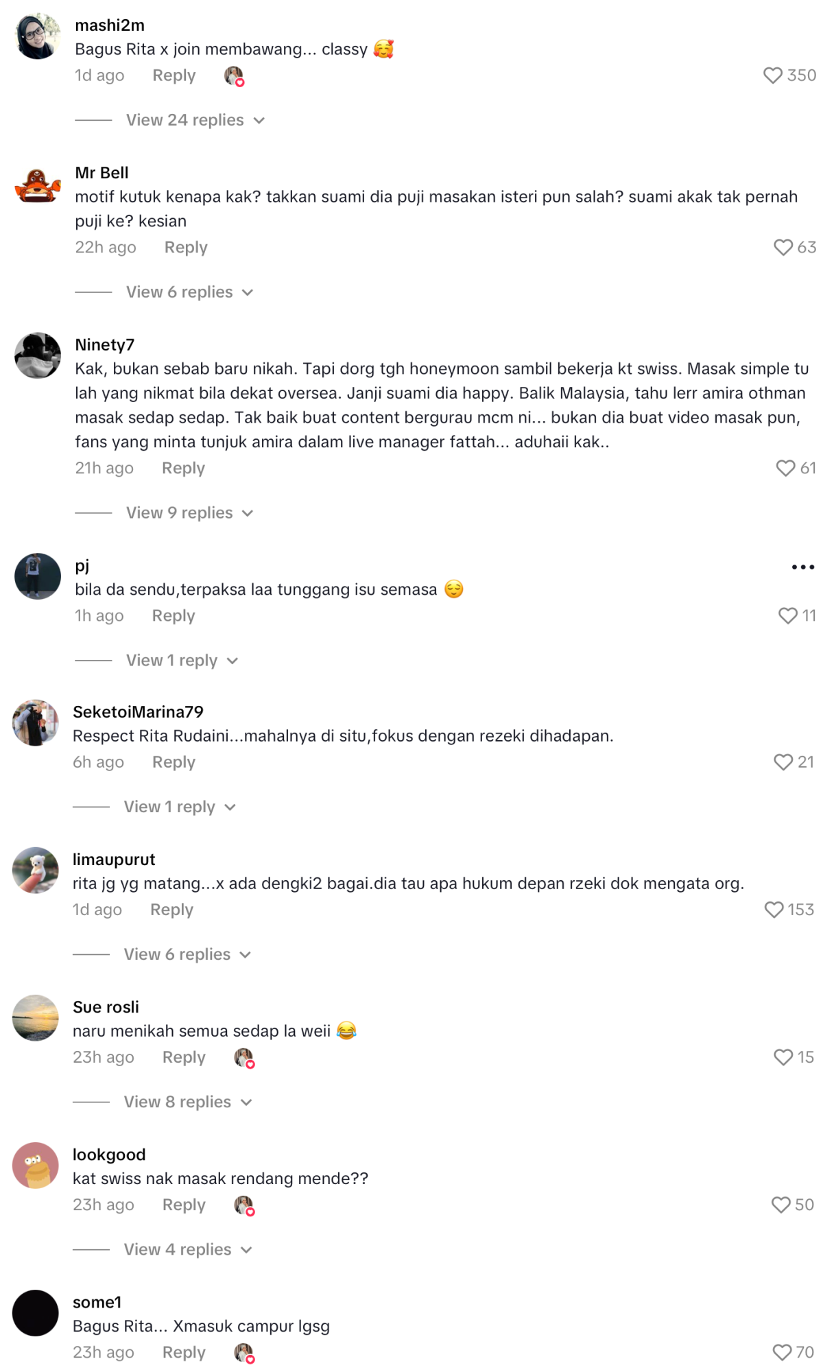 Tak Ikut Sembang Hal Fattah & Amira, Rita Rudaini Dipuji Classy
