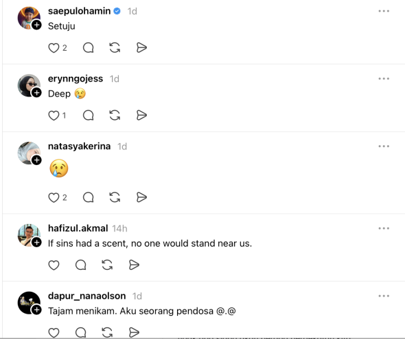 “Andai Dosa Boleh Dihidu, Mungkin Kita Lebih Busuk Dari Bangkai”